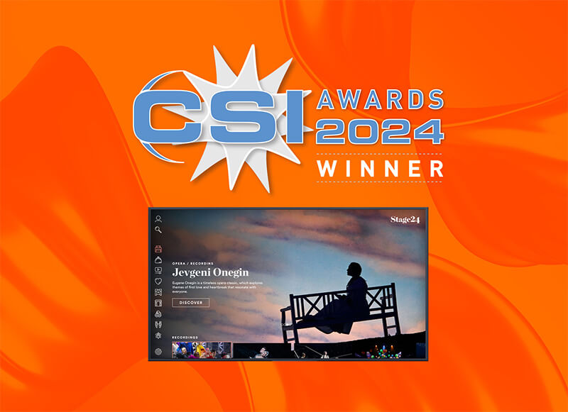 Stage24 Smart TV app wins “best tv app” at the CSI awards 2024 - Sofia ...